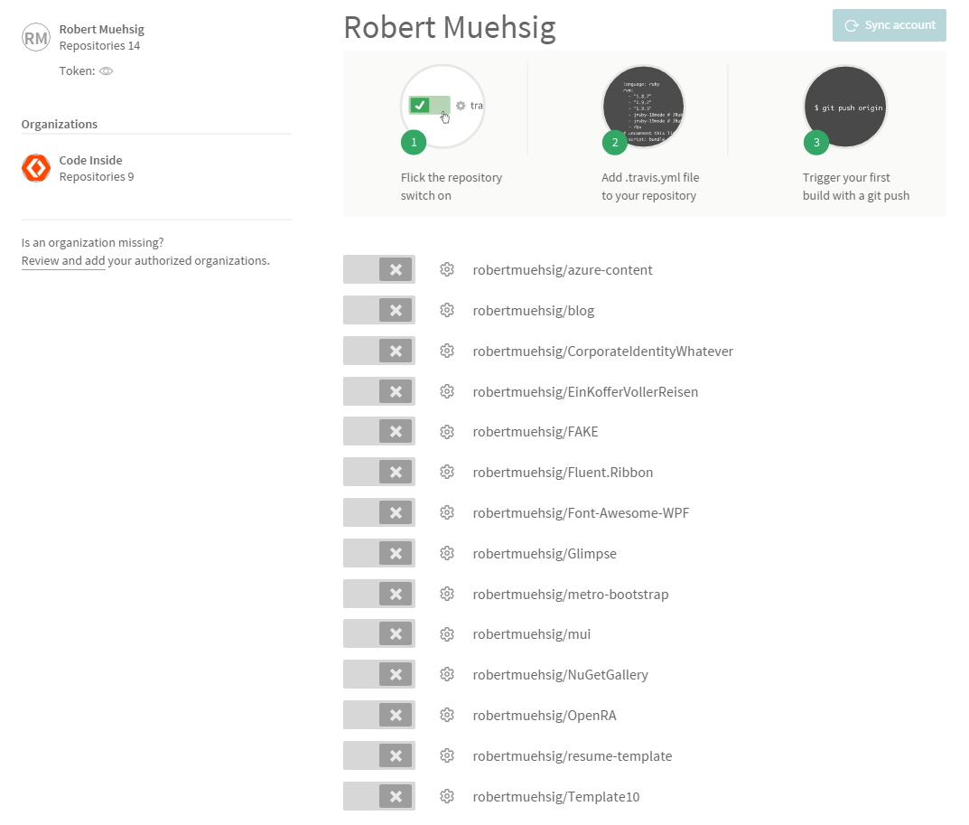 Code Inside Blog | Using Travis CI for GitHub Pages builds
