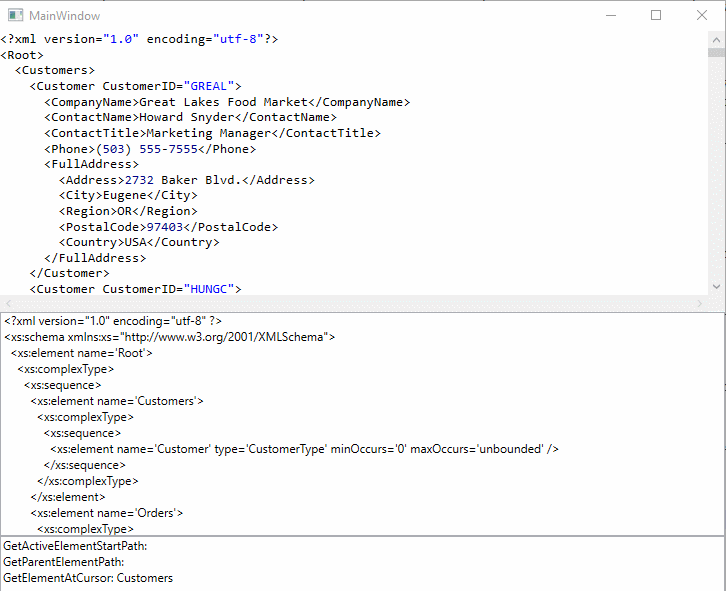 Code Inside Blog XML Autocompletion With AvalonEdit